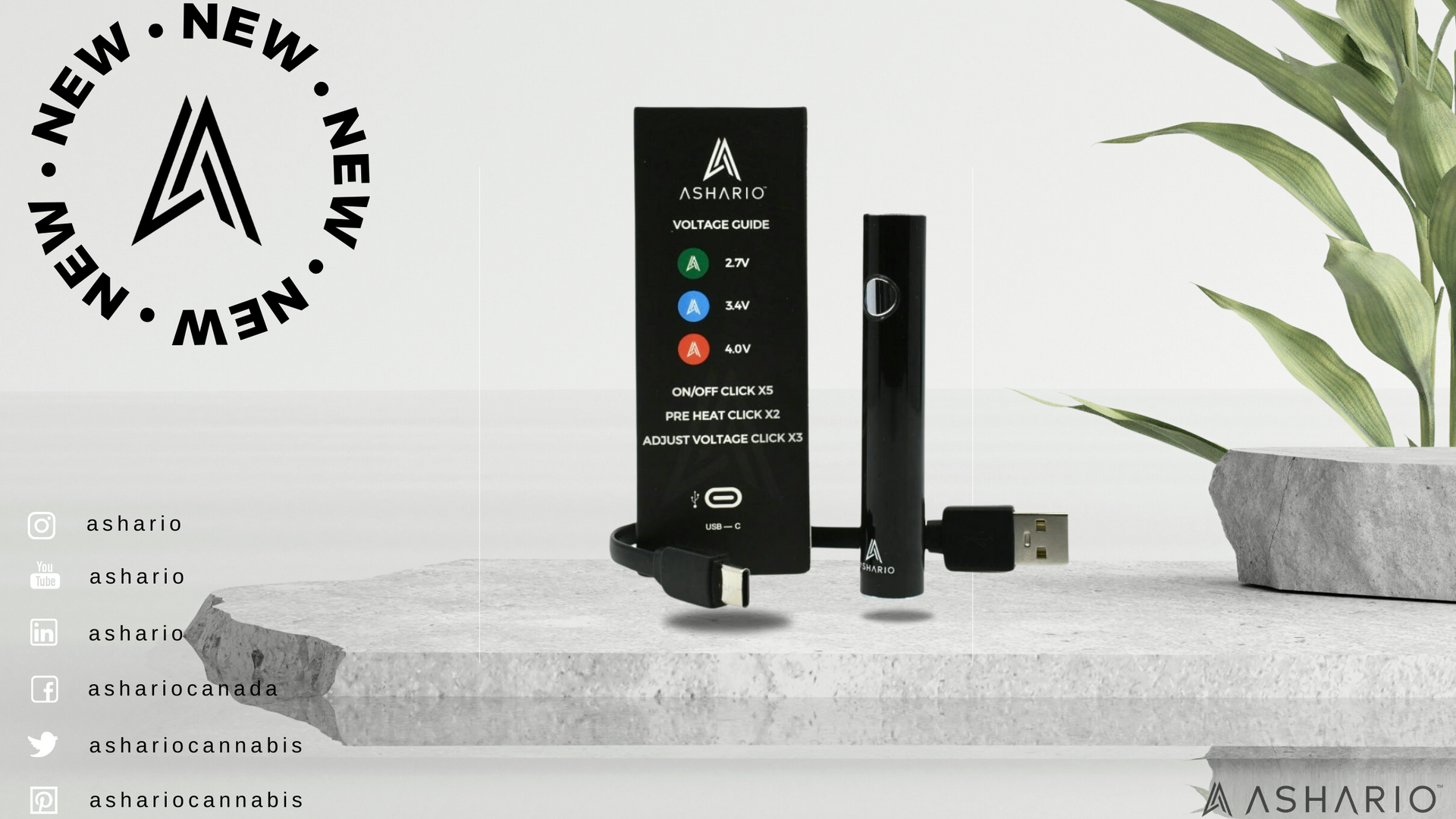 The New Ashario USB-C Adaptable Vape Battery: A Game Changer for Canna